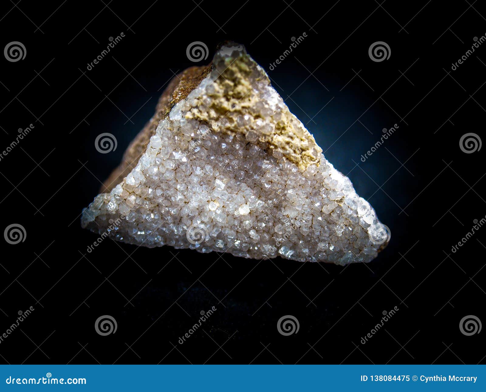 Tiny Quartz Crystals Cover Section of Geode Stock Image - Image of ...