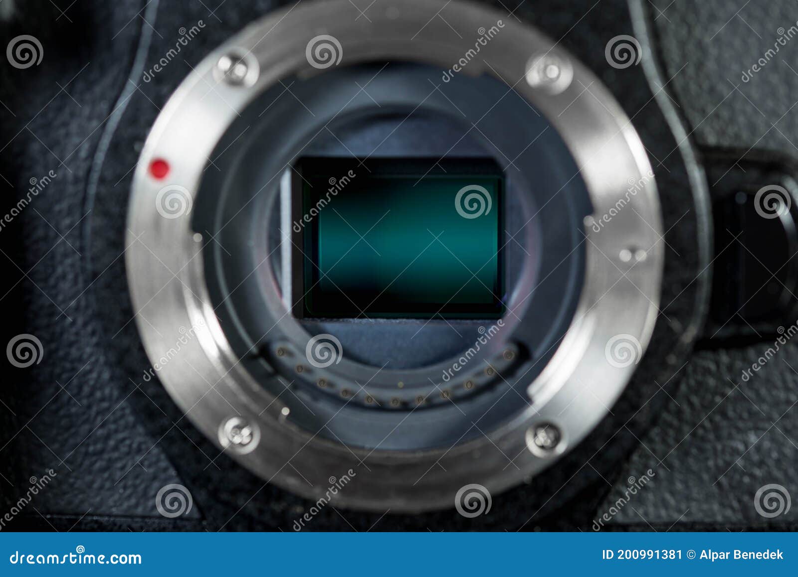 Small Sensor on Mirrorless Micro Four Thirds Photography Camera Stock ...