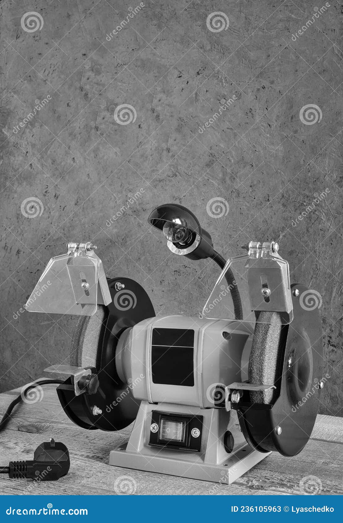 A Small Sharpening Machine for Sharpening Various Tools Stock Image ...