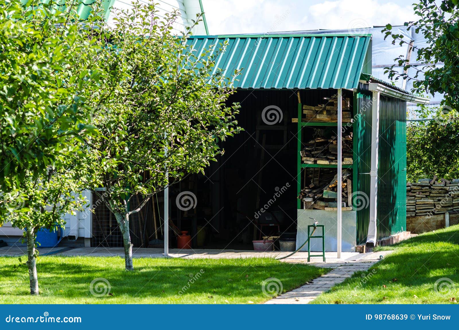Shed stock image. Image of nature, countryside, background - 98768639