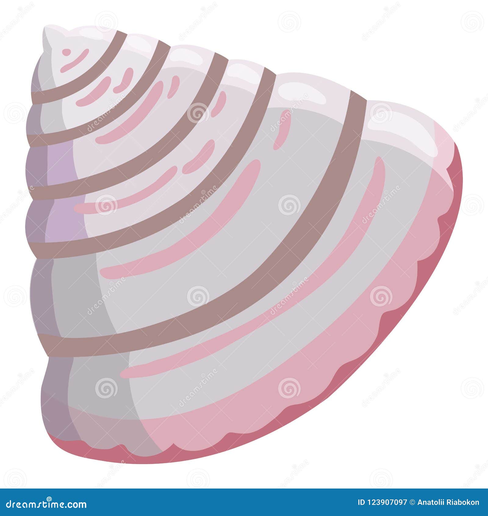 Small Shell Icon, Cartoon Style Stock Illustration - Illustration of ...