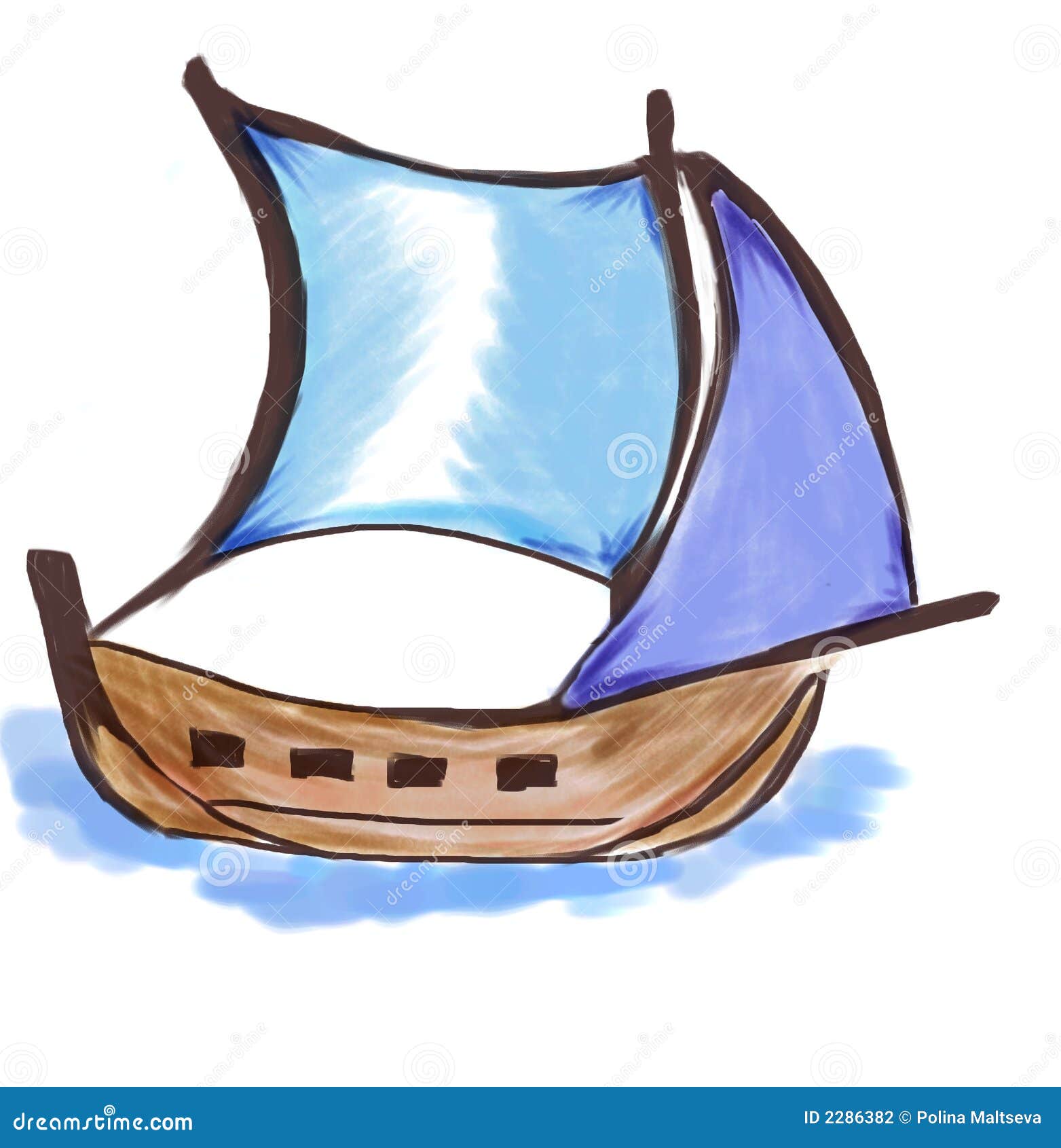 Small ship stock illustration. Illustration of cruise - 2286382