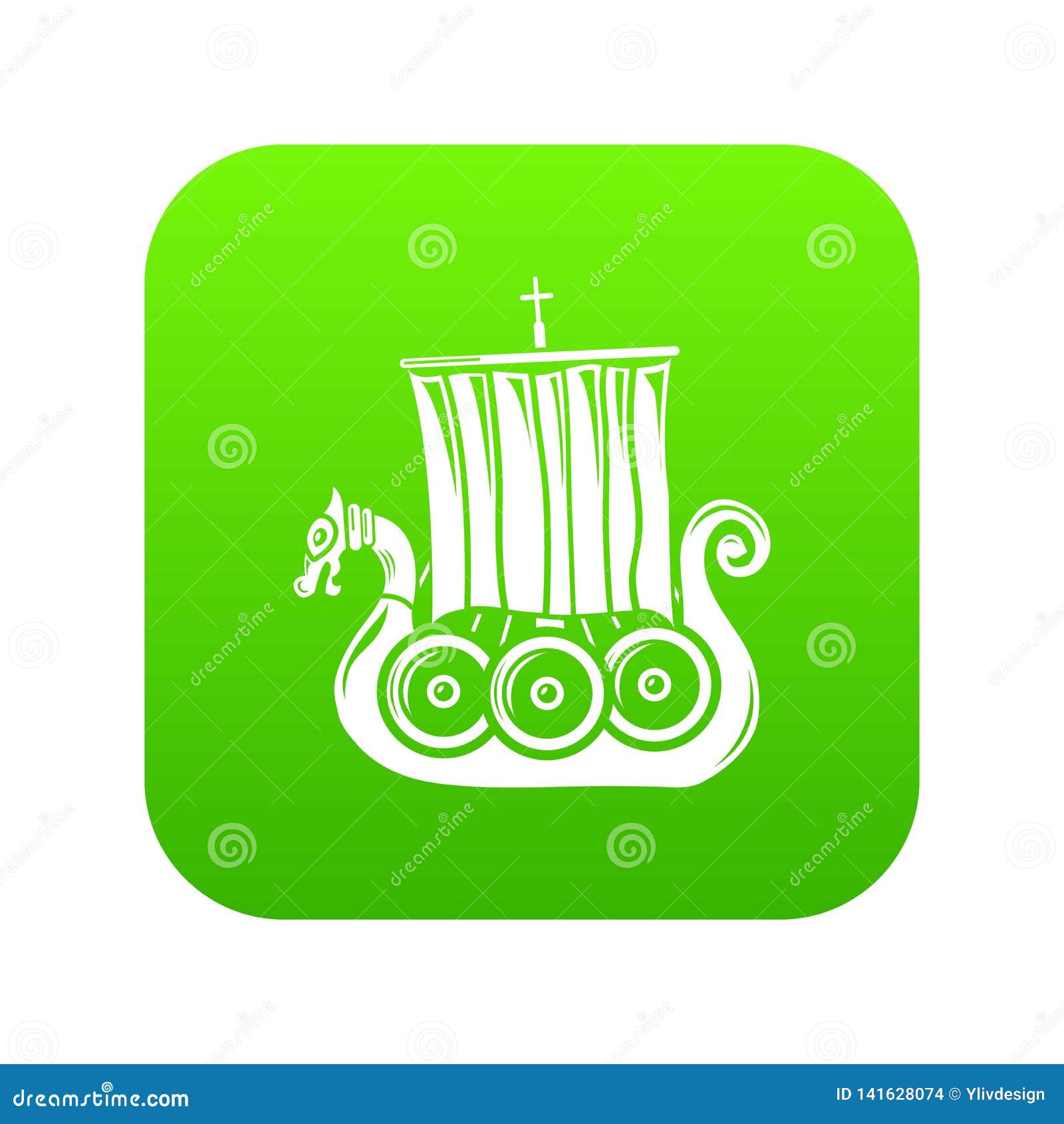 Small Ship Icon, Simple Style Stock Vector - Illustration of pirate ...