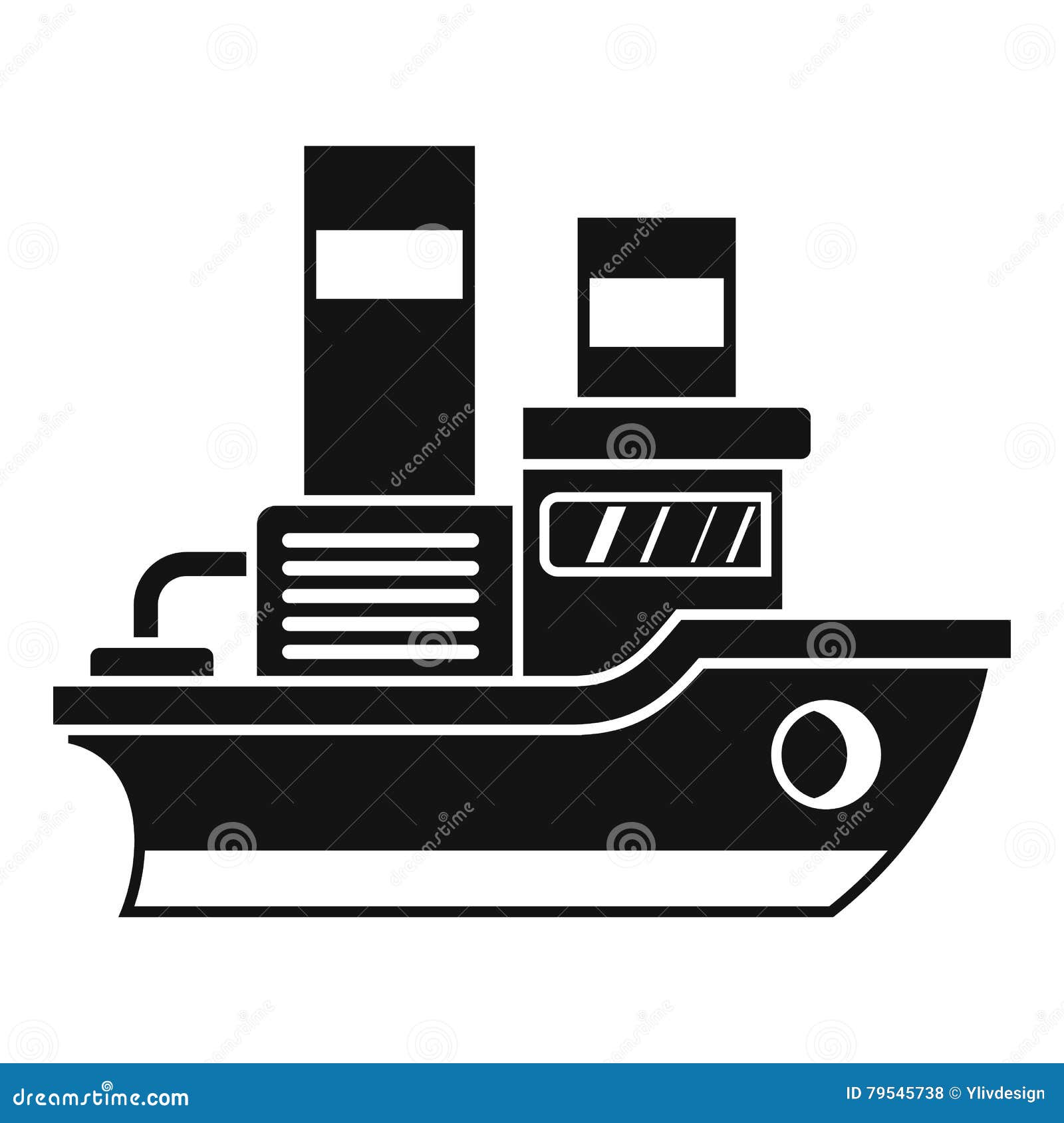Small Ship Icon, Simple Style Stock Vector - Illustration of drawing ...