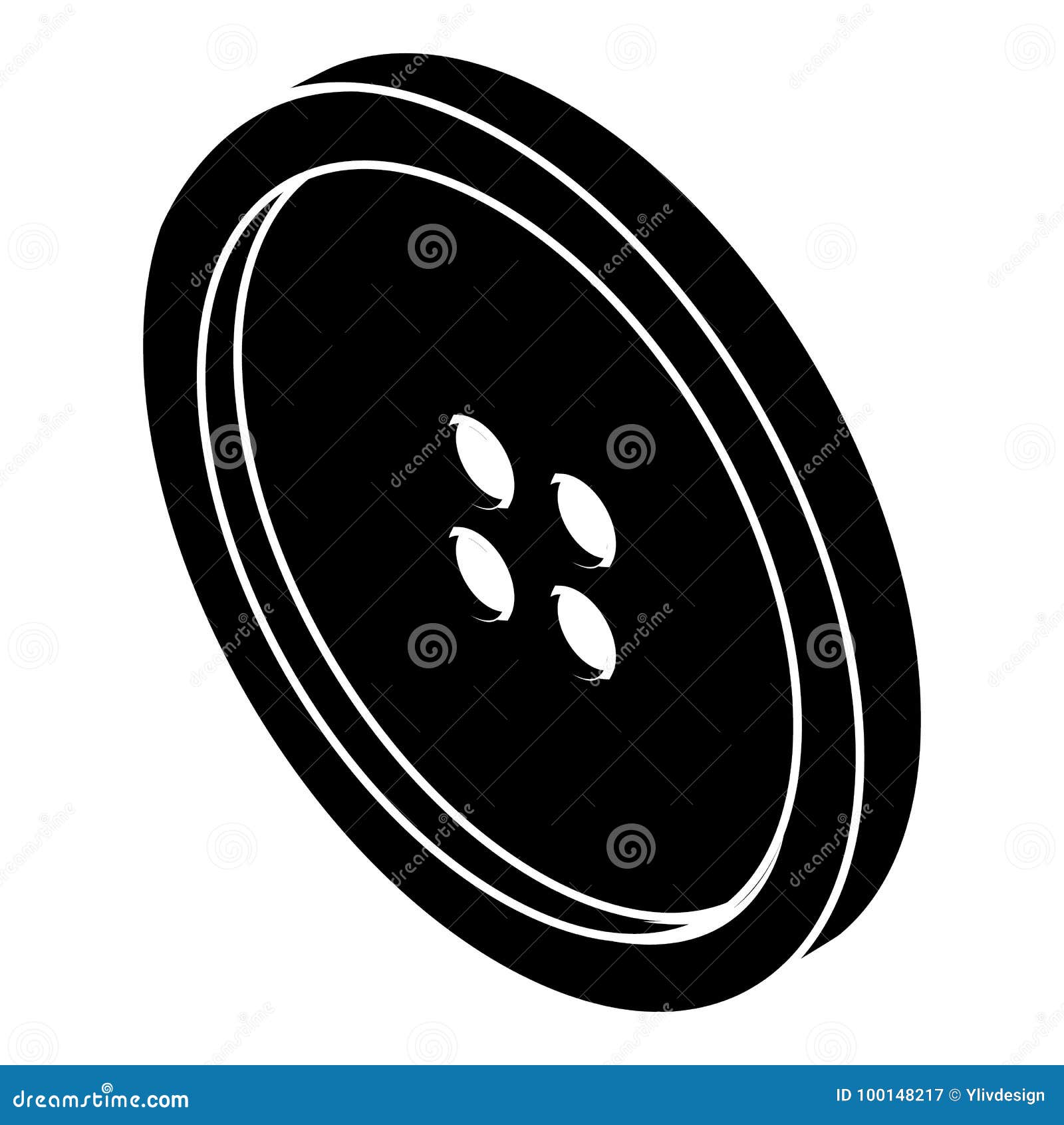 Small Shirt Button Icon, Simple Style Stock Vector - Illustration of ...