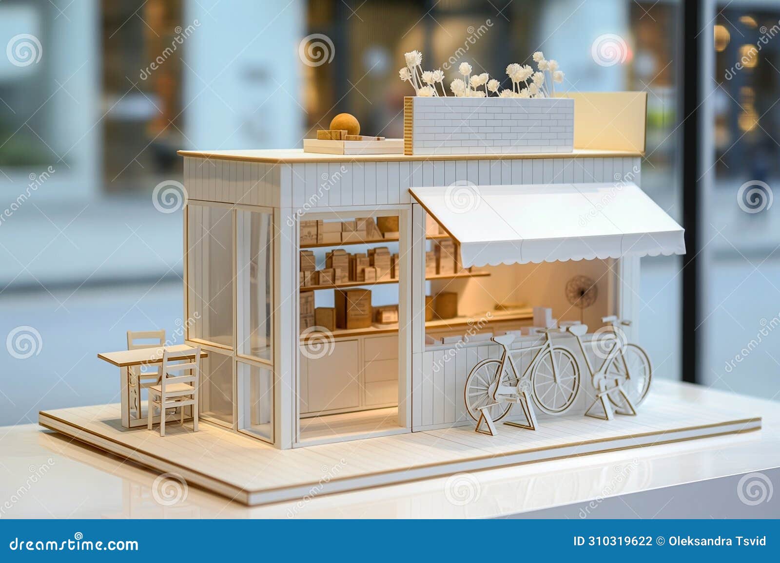 Small Shop 3d Model, Three-dimensional Elements Stock Photo - Image of ...