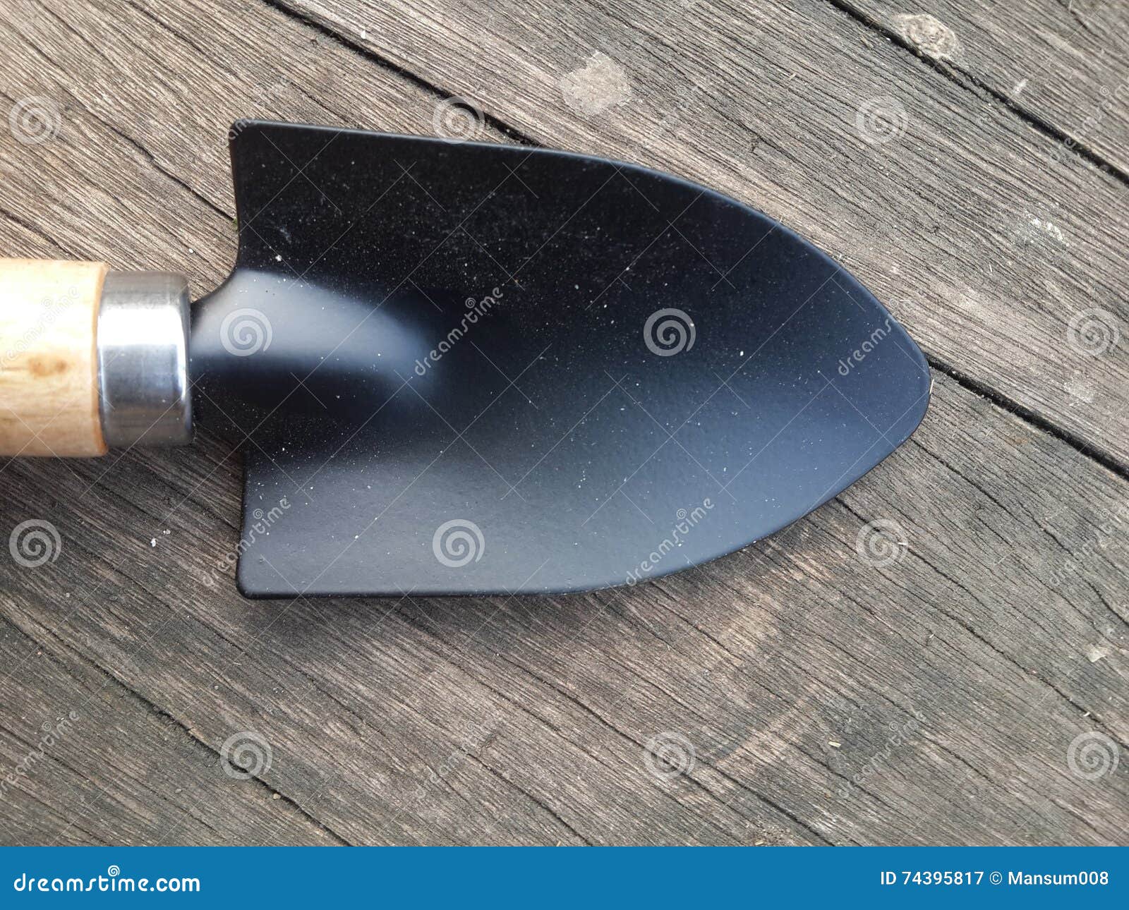 Small shovel stock image. Image of wooden, plank, tool - 74395817