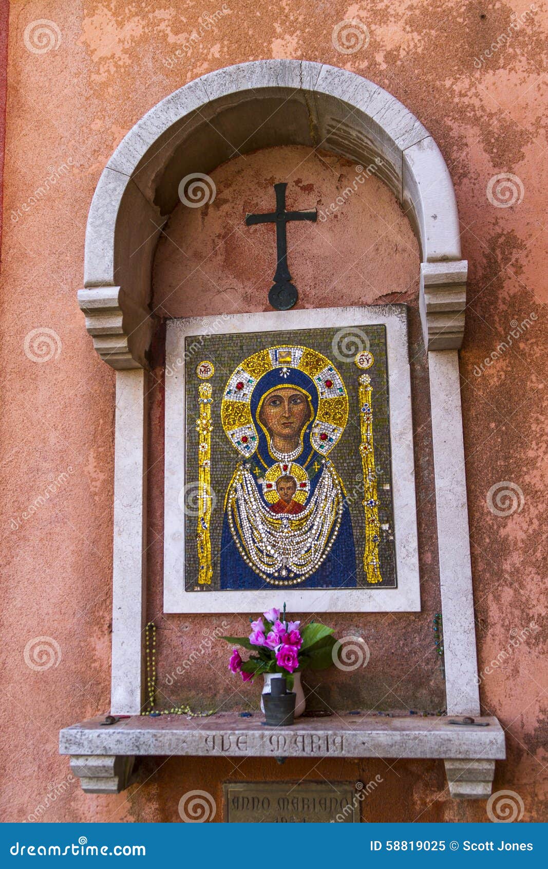 A Small Shrine in Italy stock image. Image of venice - 58819025