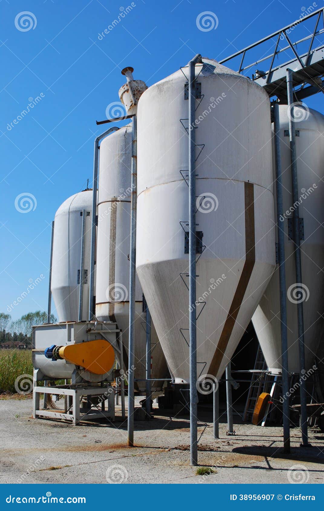 Small silos stock image. Image of granary, industry, equipment - 38956907