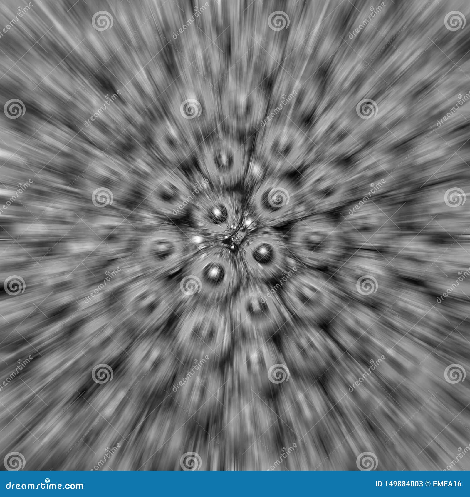 Small Silver Balls Moving Fast Stock Illustration - Illustration of ...