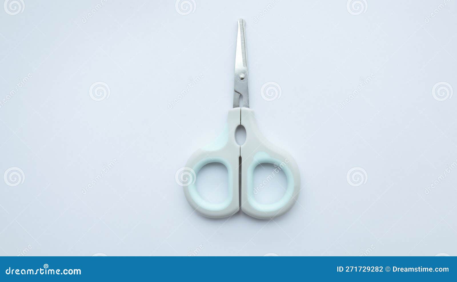Small Simple Gray Scissor Isolated on White Stock Photo - Image of ...