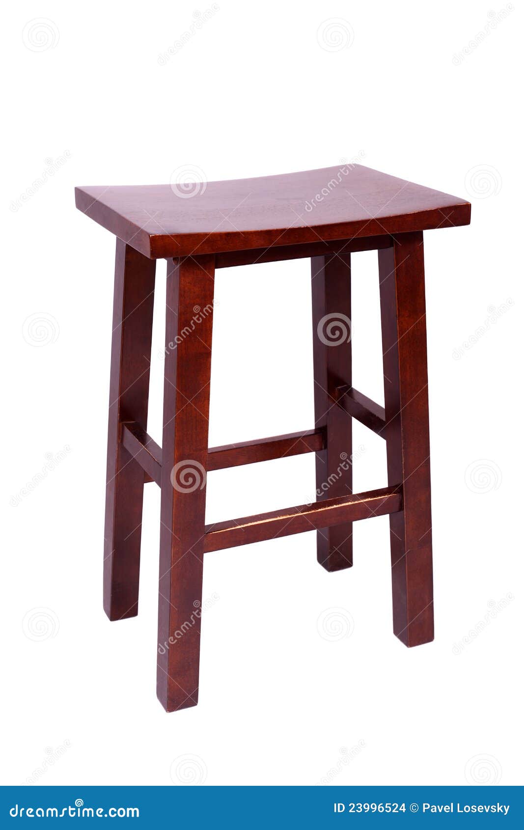 Small Simple Stool Isolated on White Stock Photo - Image of affected ...