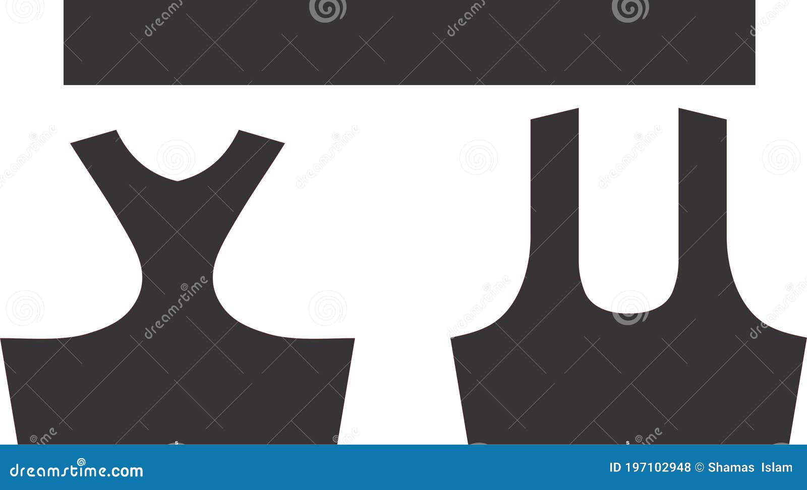 Small Size Bra Patterns Templates Illustrations Stock Vector ...