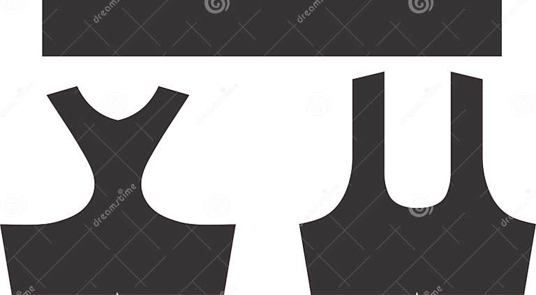 Small Size Bra Patterns Templates Illustrations Stock Vector ...