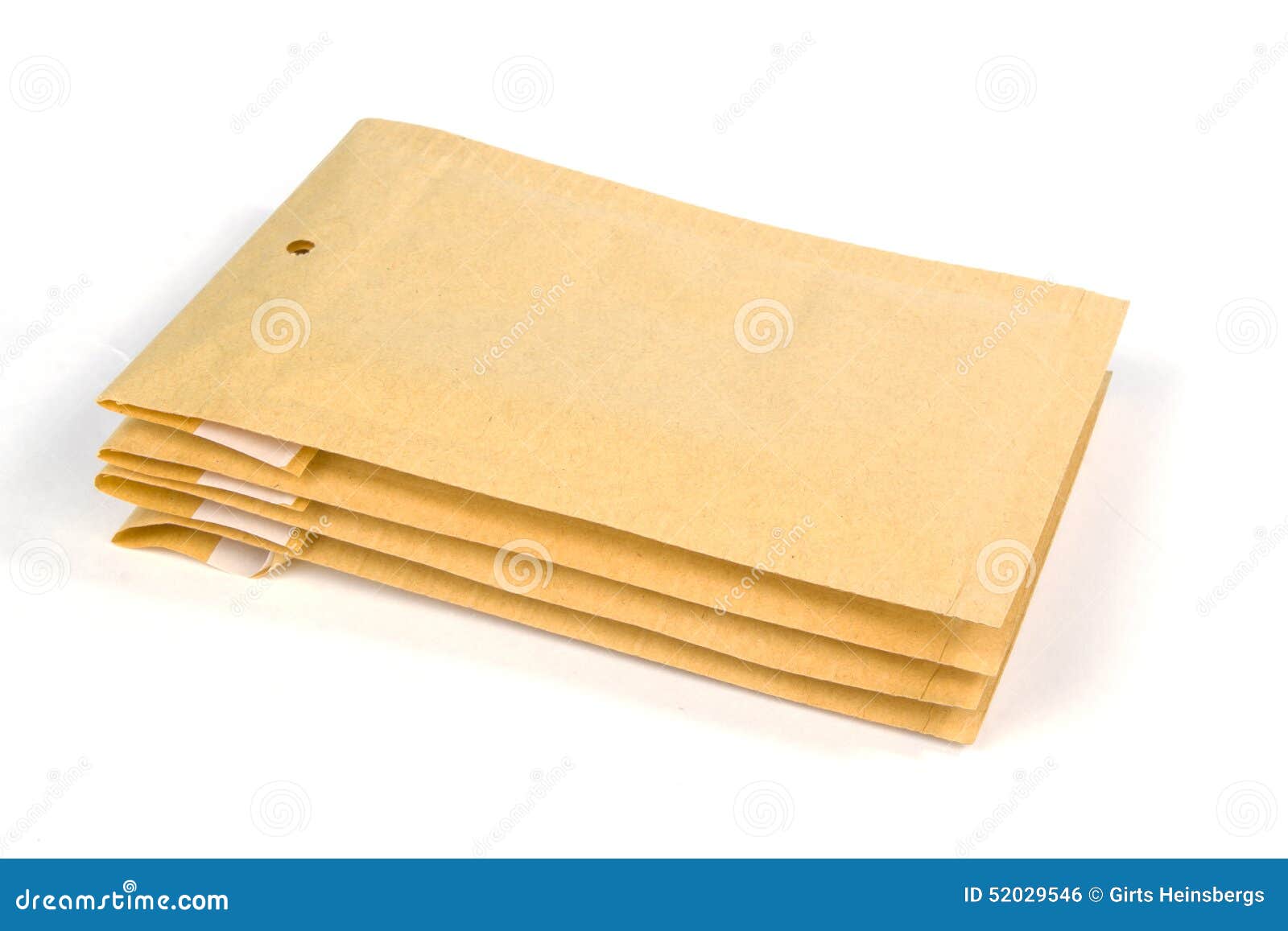 Small Size Bubble Lined Shipping or Packing Envelopes Stock Photo ...