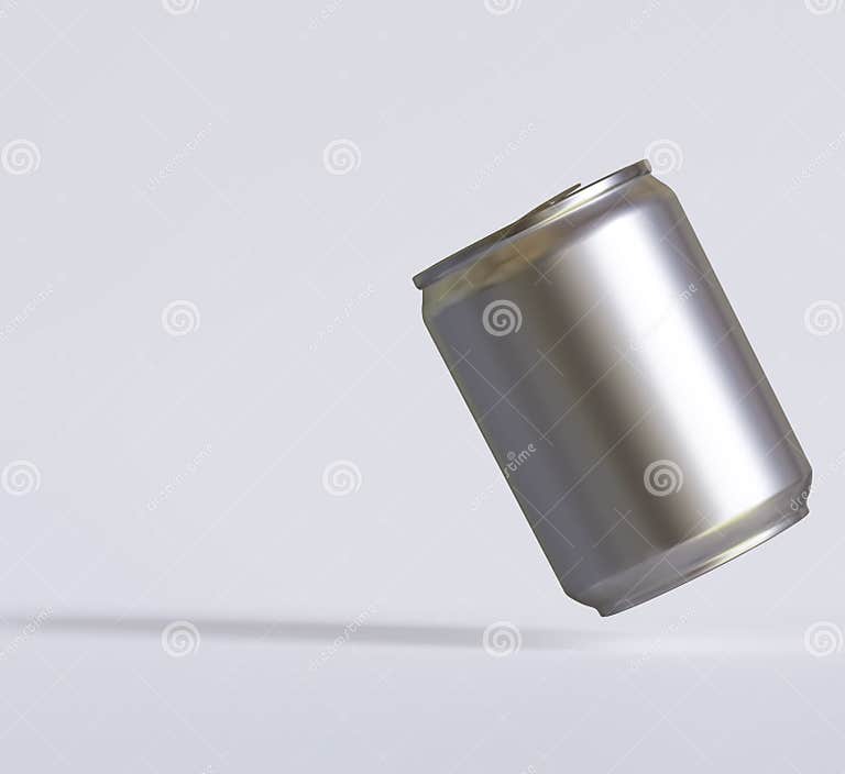 Small Size or Mini Size Soda Can with a Metalic Texture Realistic ...