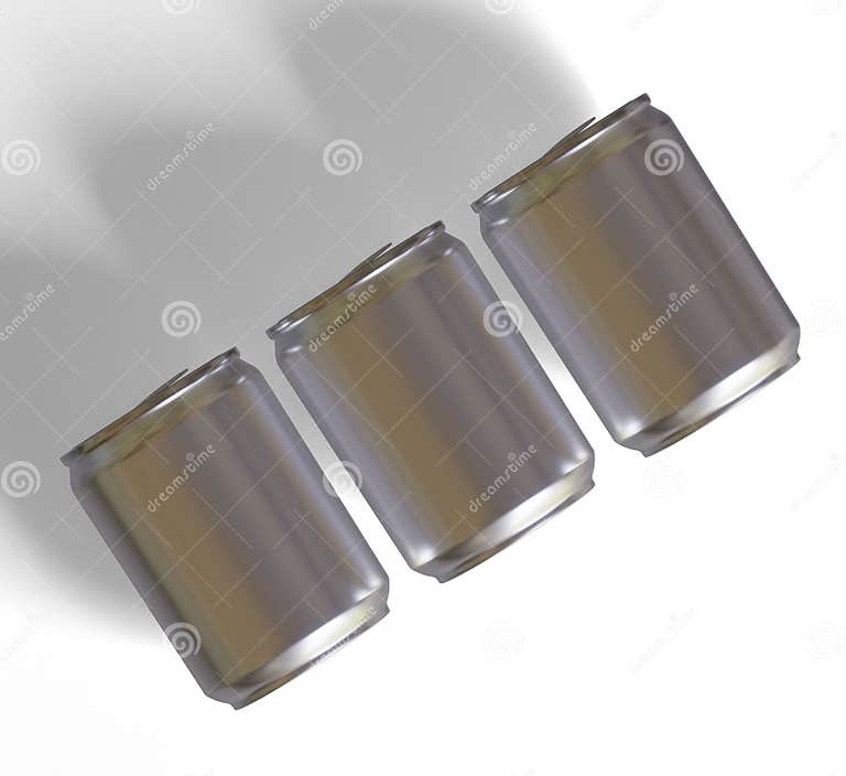 Small Size or Mini Size Soda Can with a Metalic Texture Realistic ...