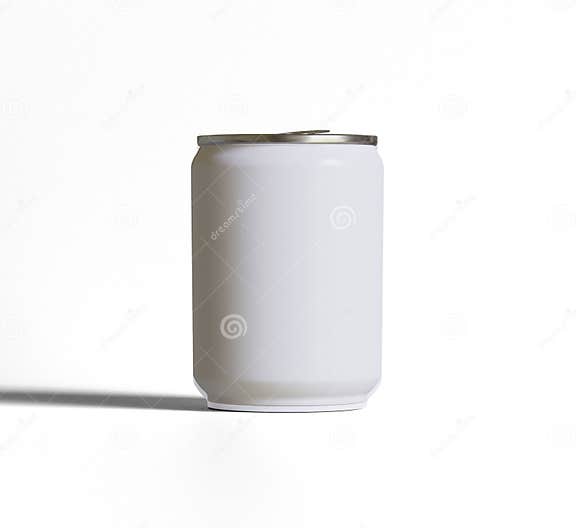 Small Size or Mini Size Soda Can with a White Color and Texture ...