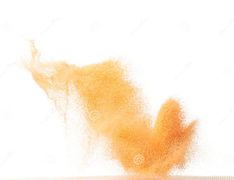 Small Size Orange Sand Flying Explosion, Fruit Sands Grain Wave Explode ...