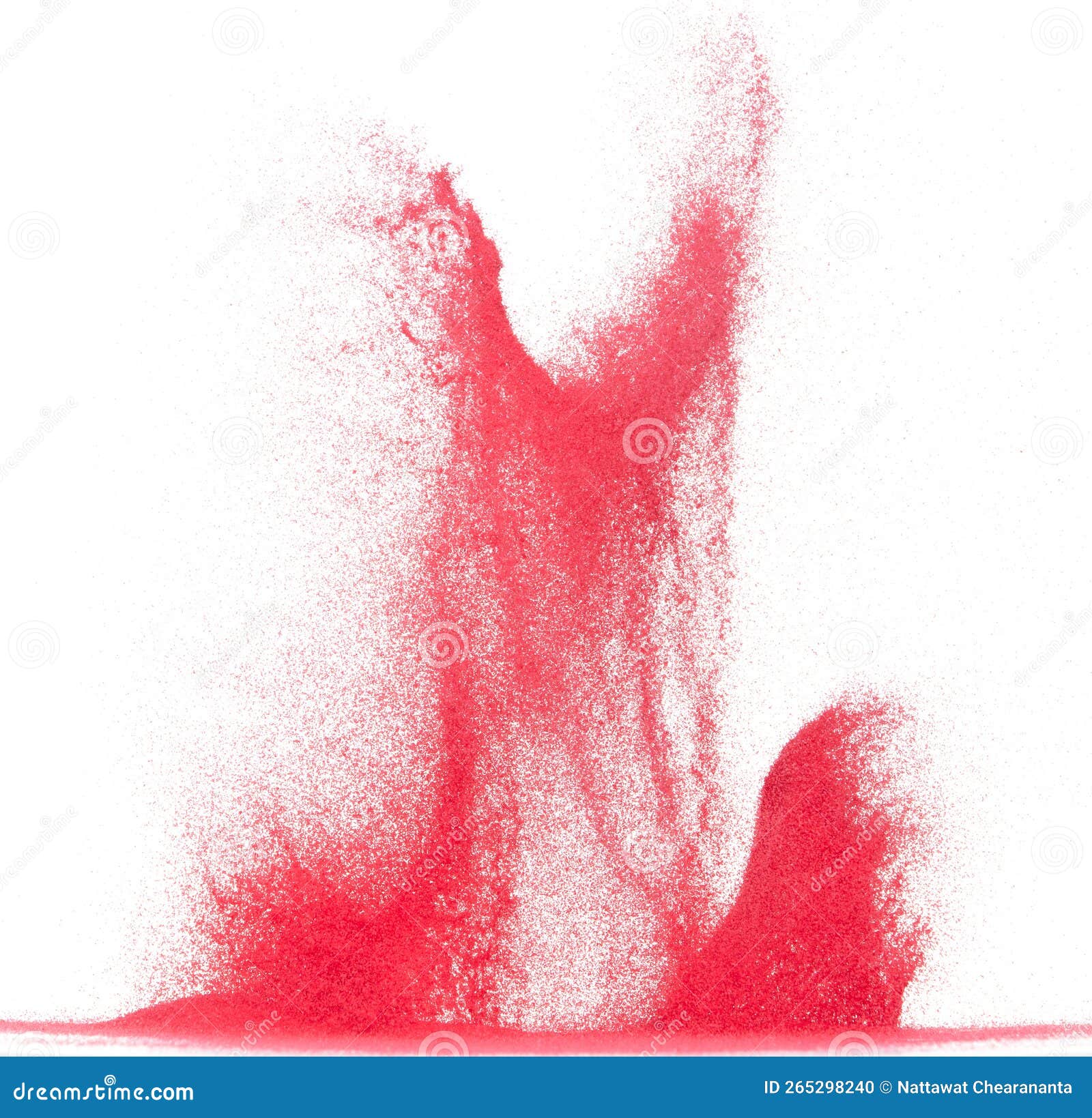 Small Size Red Sand Flying Explosion, Blood Sands Grain Wave Explode ...