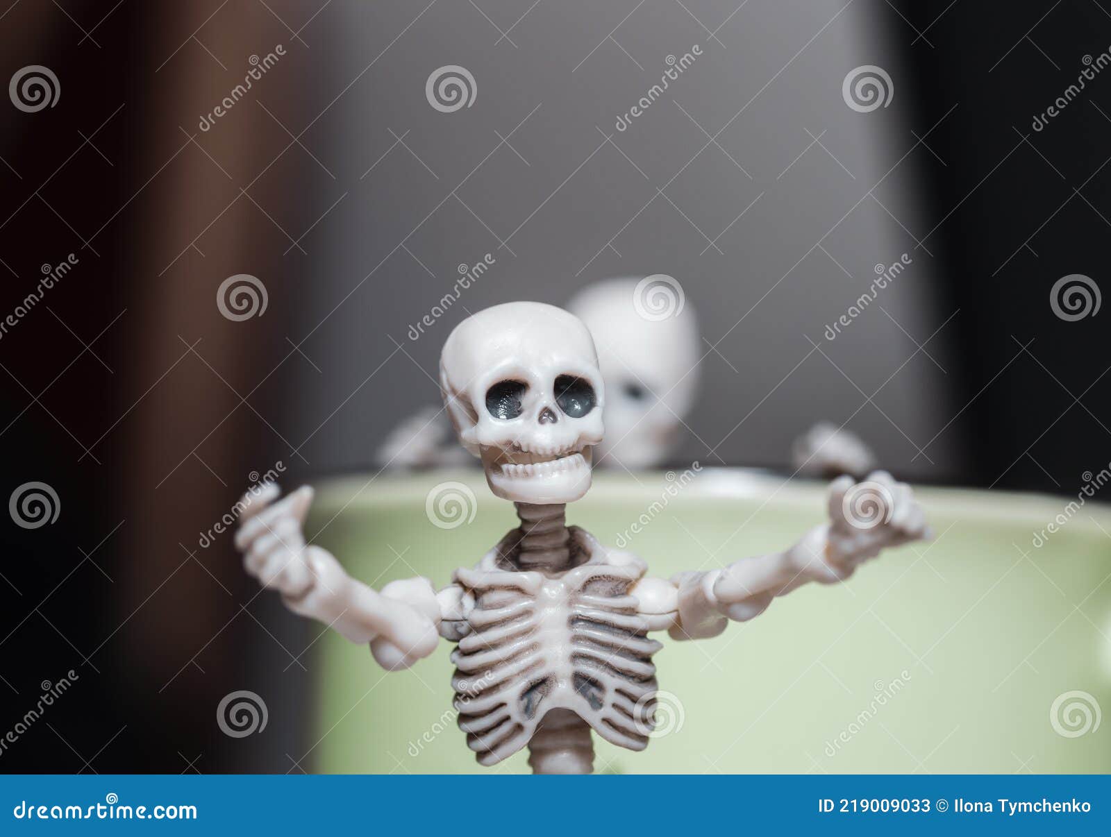 Small Skeleton Toy. Skeleton Spread Out Arms for Hug Stock Image ...