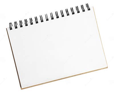 Small Sketch Pad stock image. Image of white, book, isolated - 25114929
