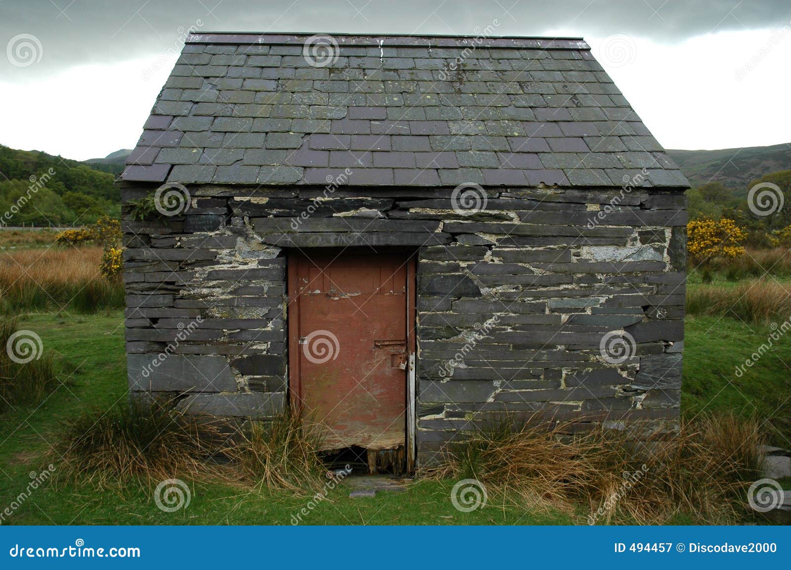 Small slate house stock image. Image of shelter, mountain - 494457