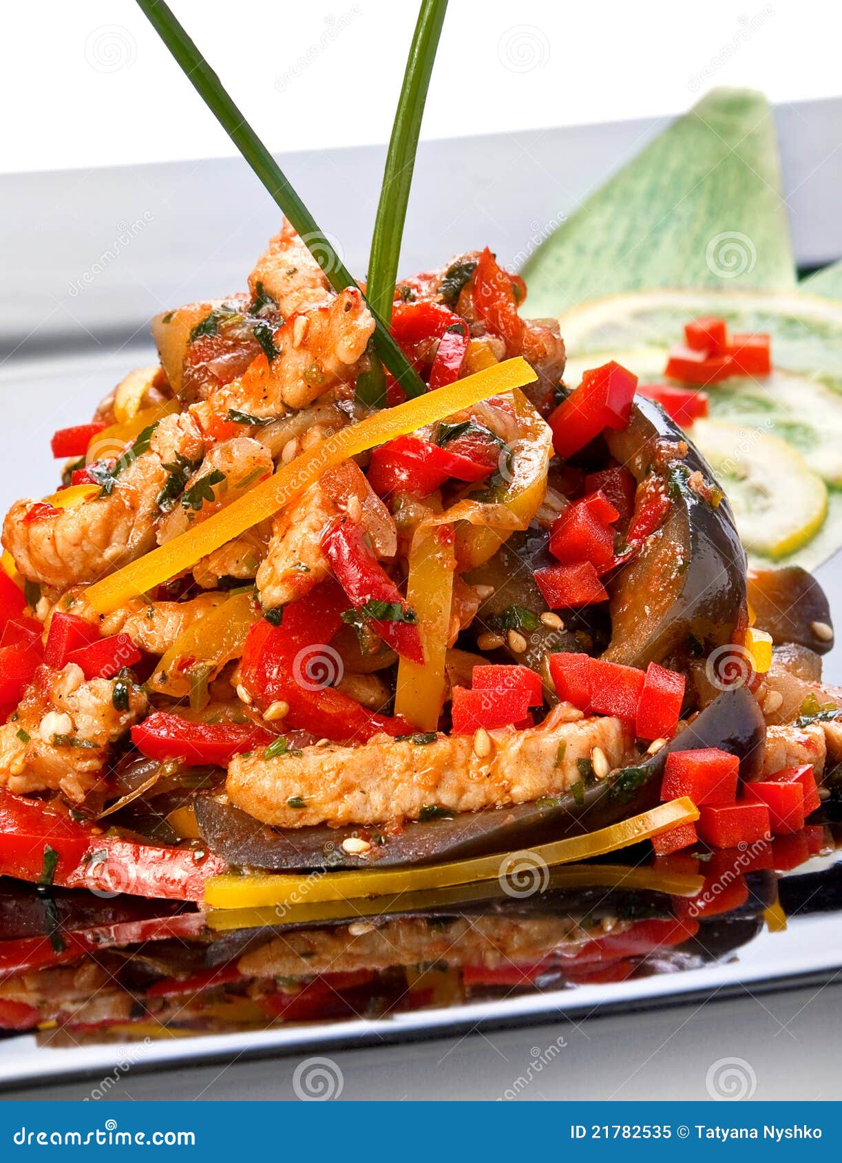 Small slice fried meat stock image. Image of slice, prepared - 21782535