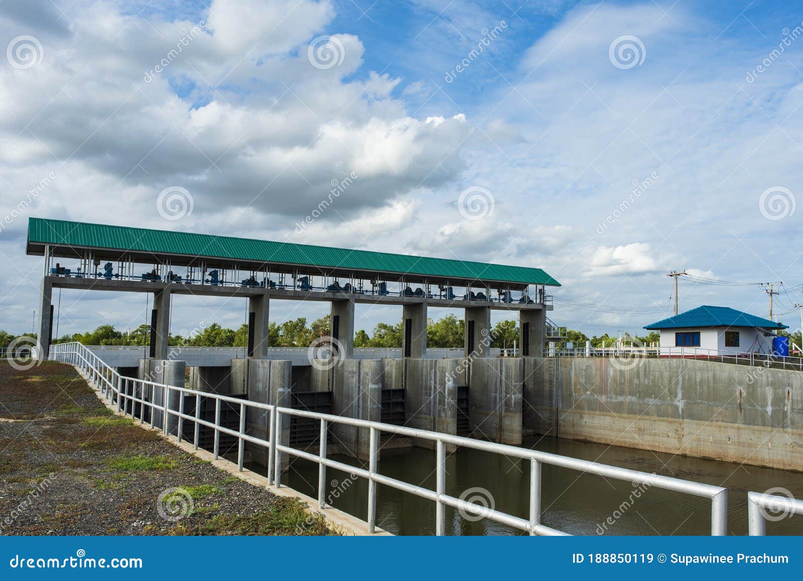 Small Sluice, Water Barrier Gate Stock Image - Image of inflow ...