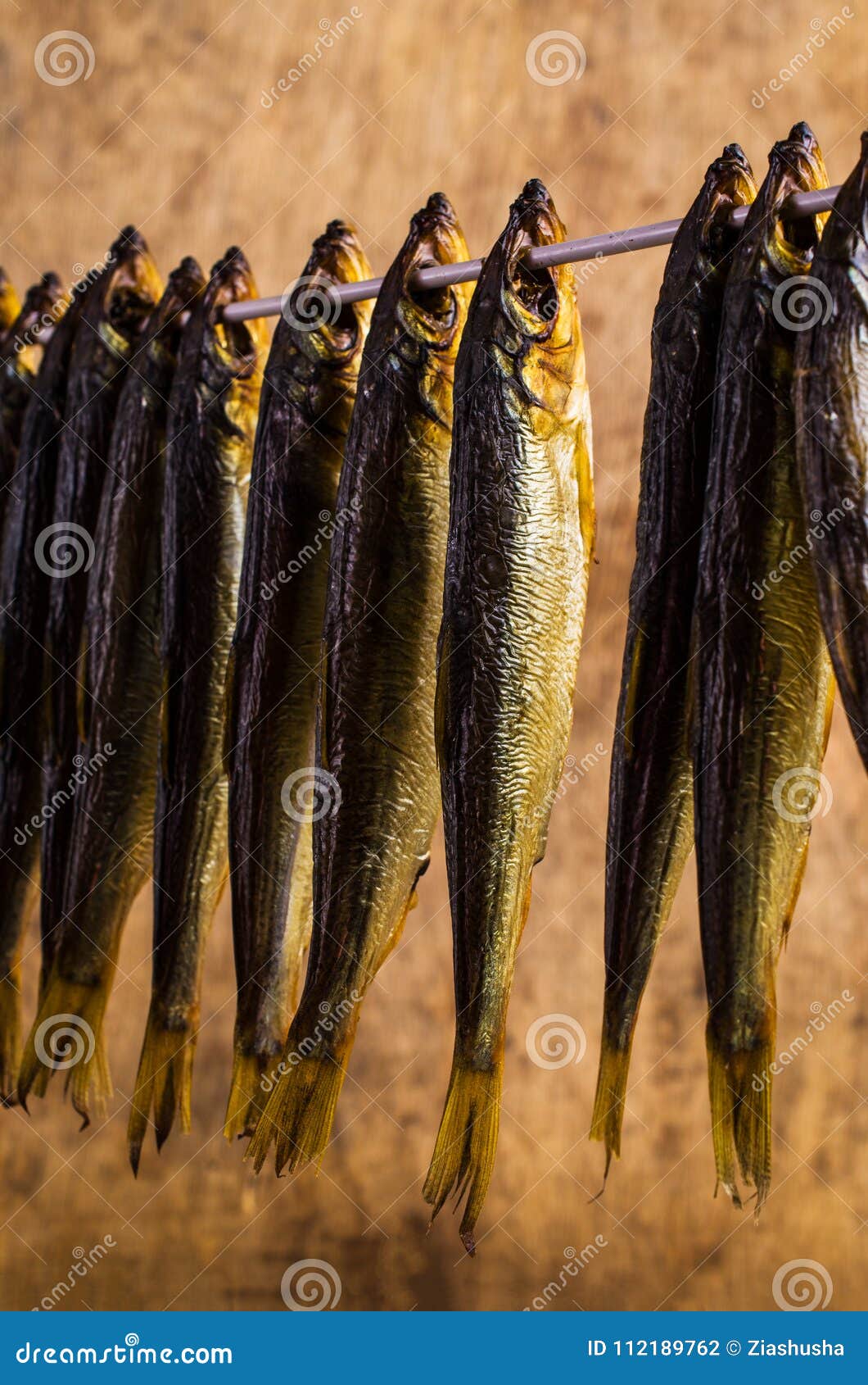 Small smoked fish stock photo. Image of herring, natural - 112189762