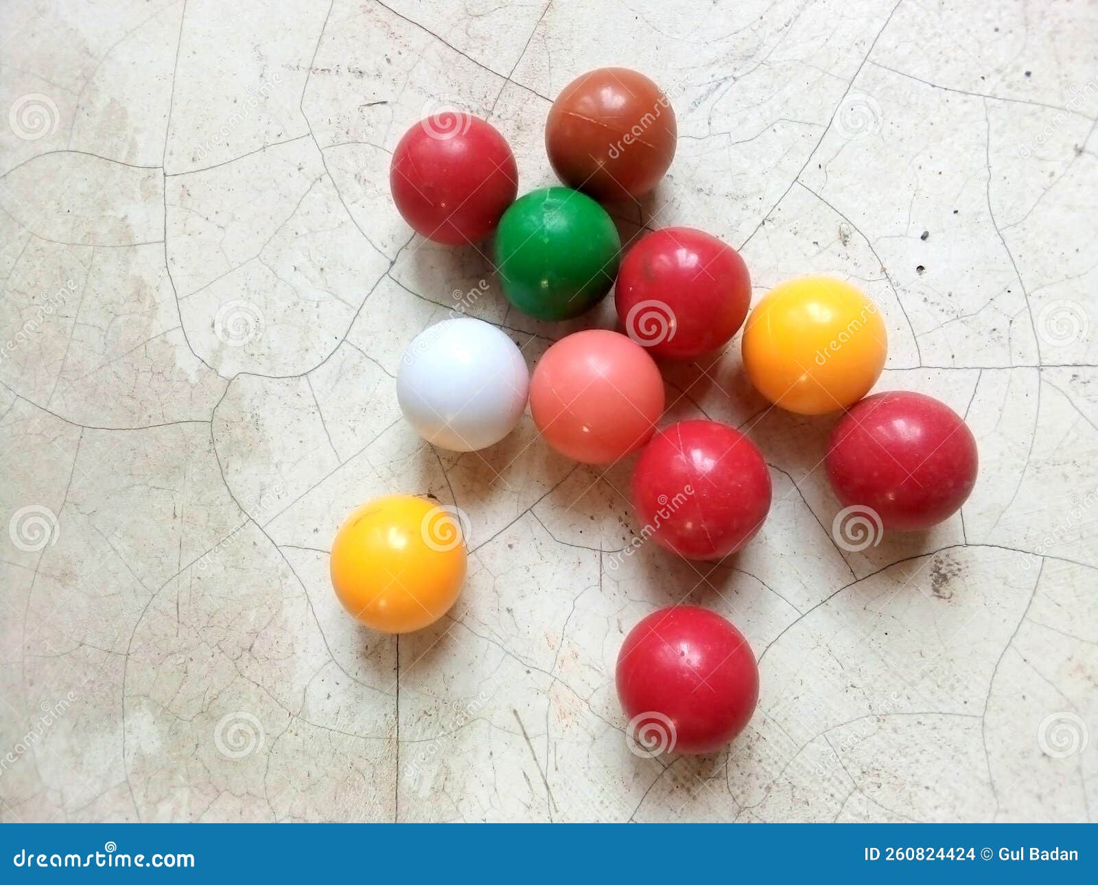 Small Snooker Balls Colorful on Floor Stock Photo - Image of ball ...