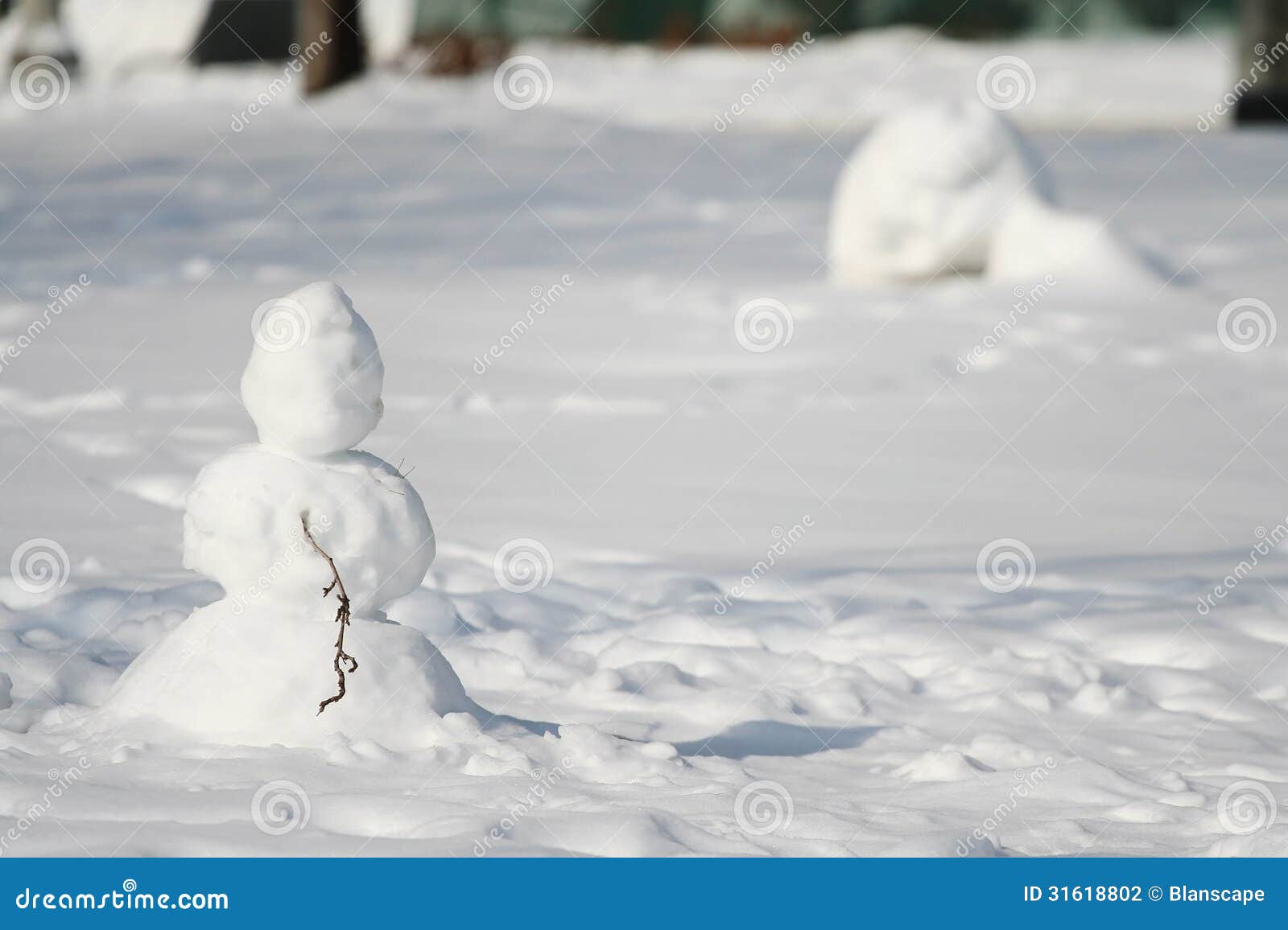 Small snowman stock photo. Image of january, group, copy - 31618802
