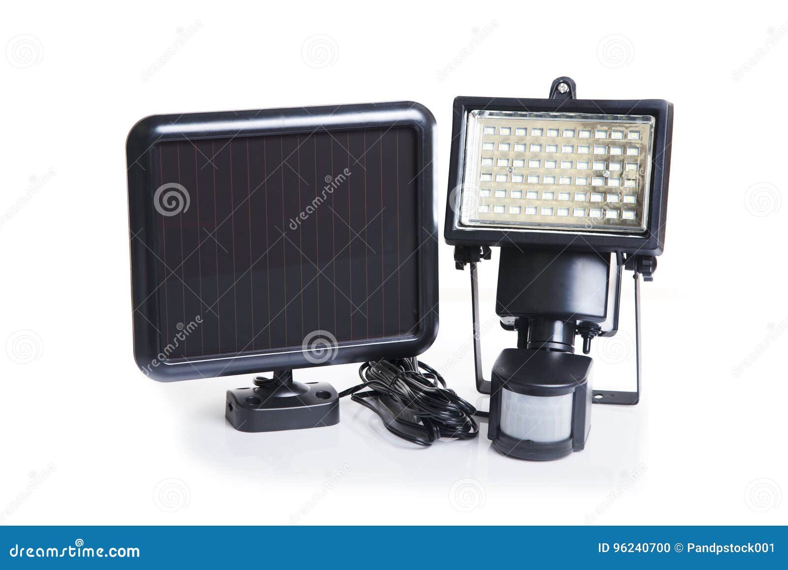 Small Solar Cell Panel and LED Light. Stock Photo - Image of solar ...