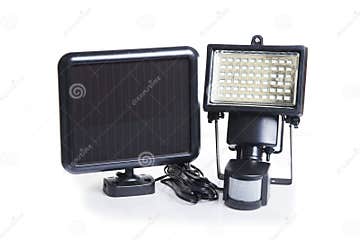 Small Solar Cell Panel and LED Light. Stock Photo - Image of solar ...