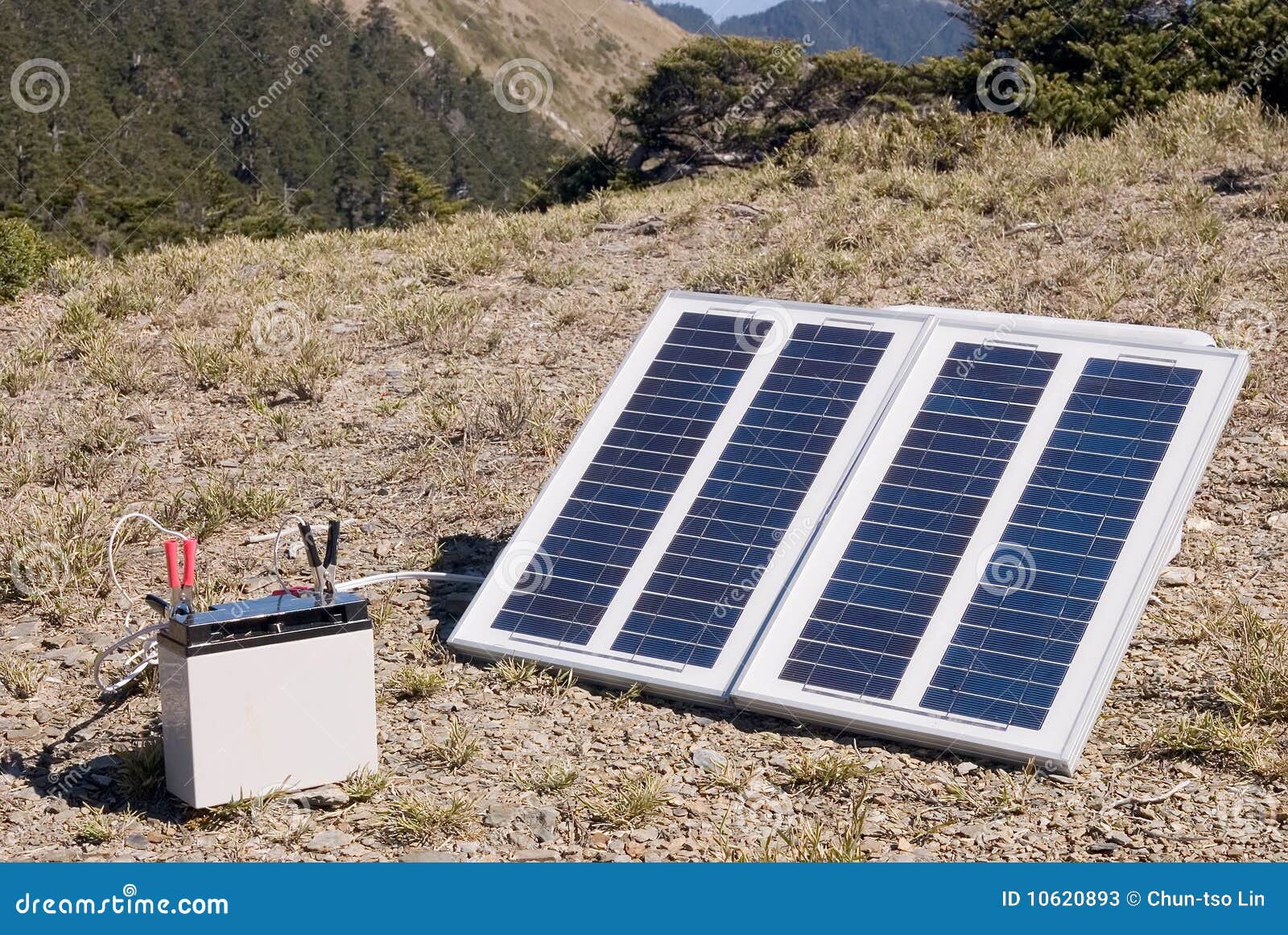 Small Solar Energy in Outdoors Stock Image - Image of generation ...