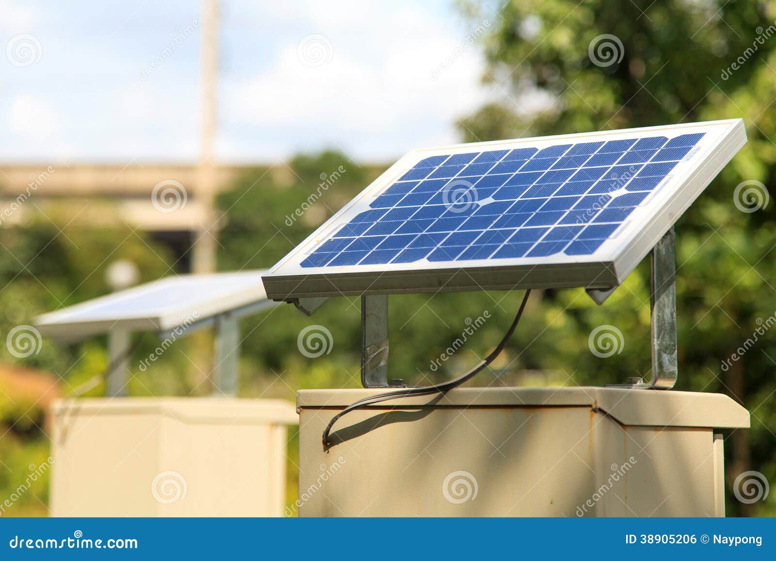 Small solar panel stock photo. Image of industrial, generation - 38905206