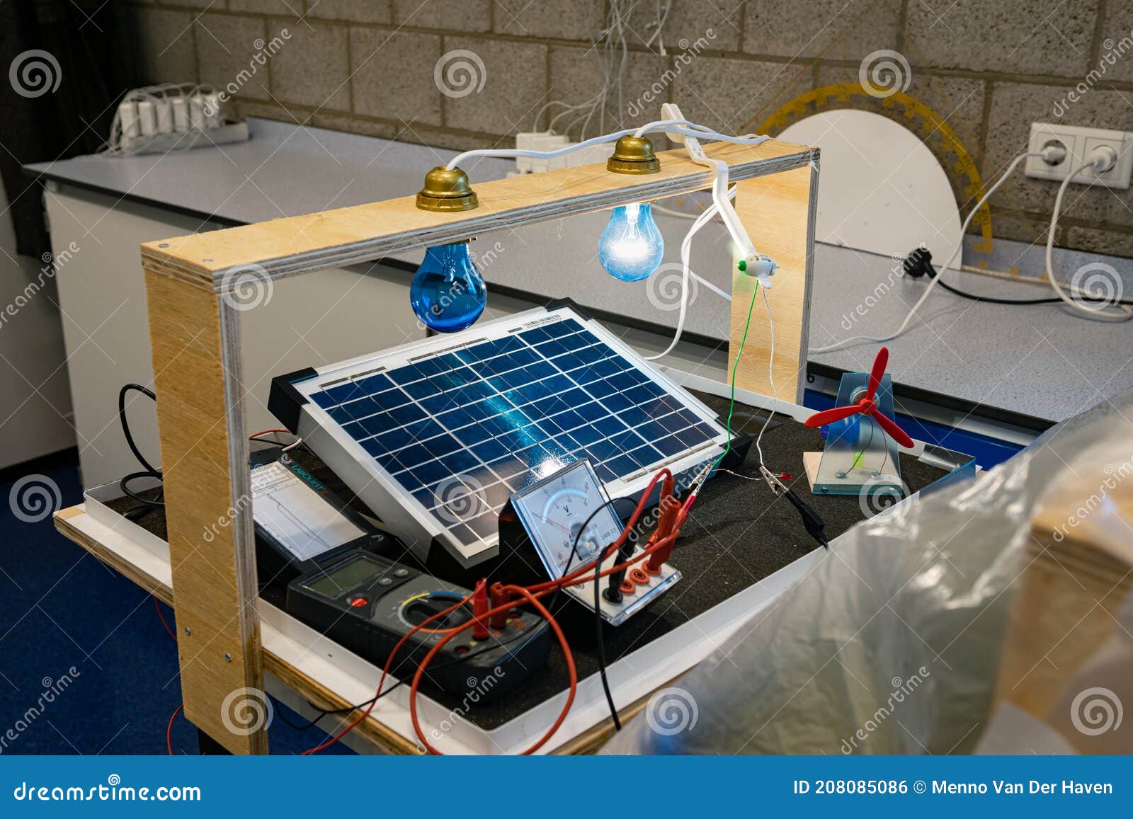 Small Solar Panel in Science Class Stock Photo - Image of ampere ...
