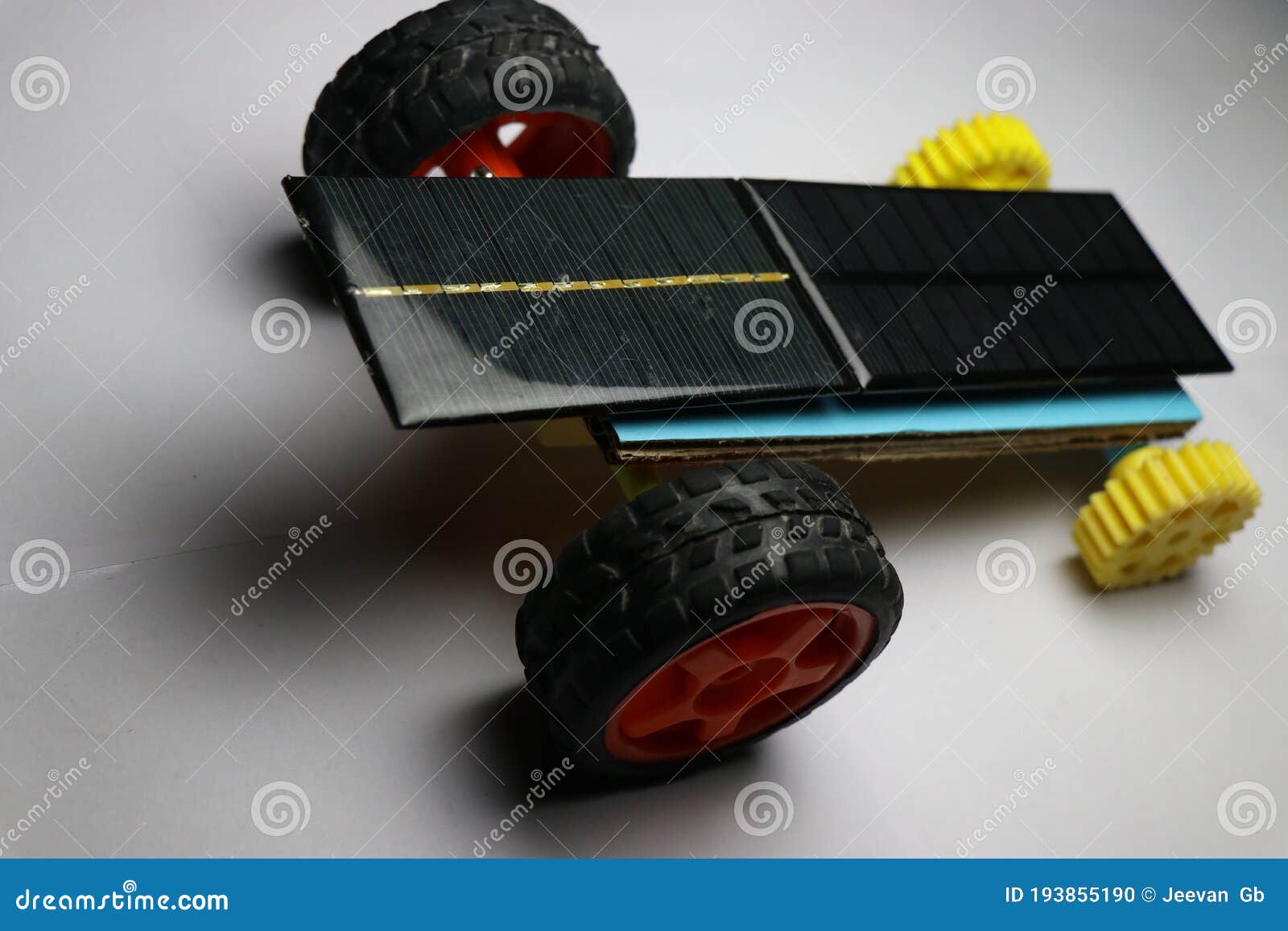 Small Solar Powered Car Which Works by Converting Solar Energy into ...