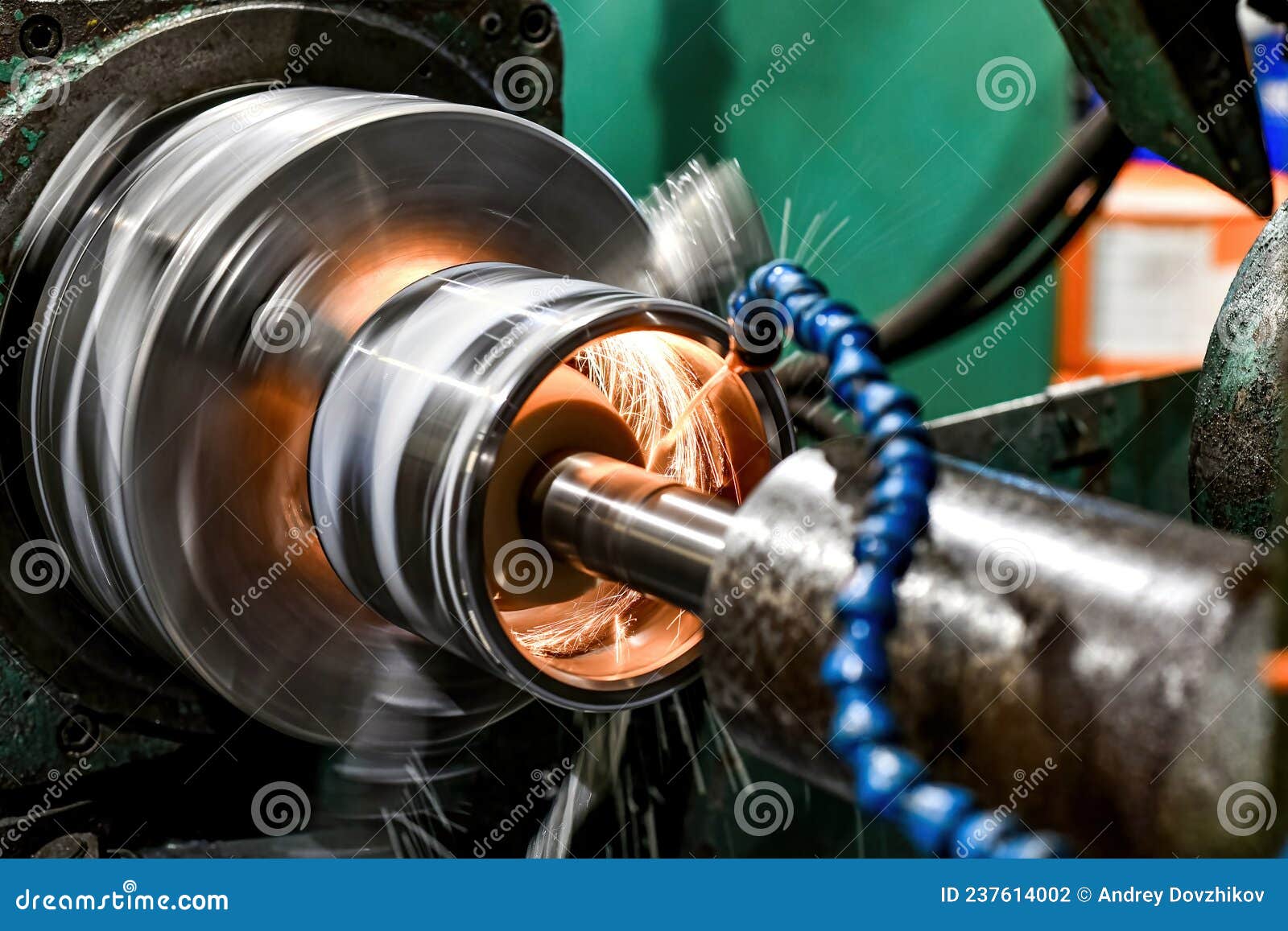 Internal Grinding Of A Cylindrical Part With An Abrasive Wheel On A ...