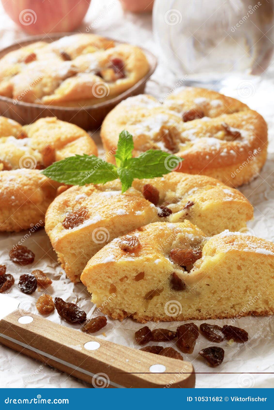 Small sponge cakes stock photo. Image of sweet, homemade - 10531682