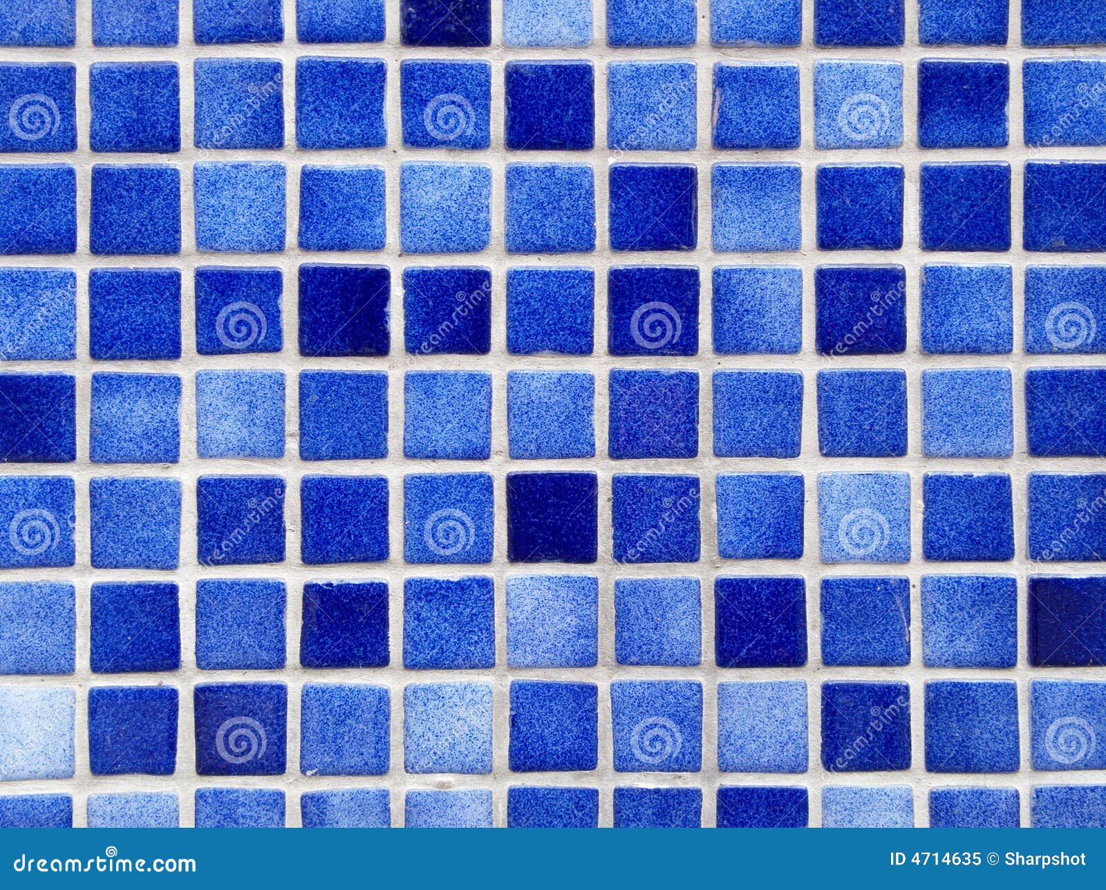 Small Square Blue Tiles Background. Stock Image - Image of surface ...