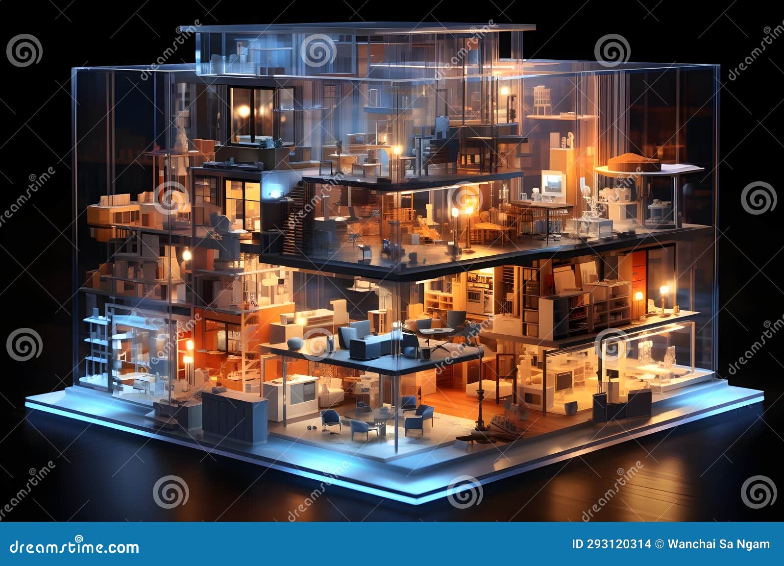 Small Square Data Sheet Holographic Data Storage Internal Structure ...