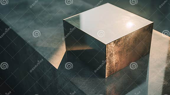 Small Square Object Sitting on a Table Stock Illustration ...