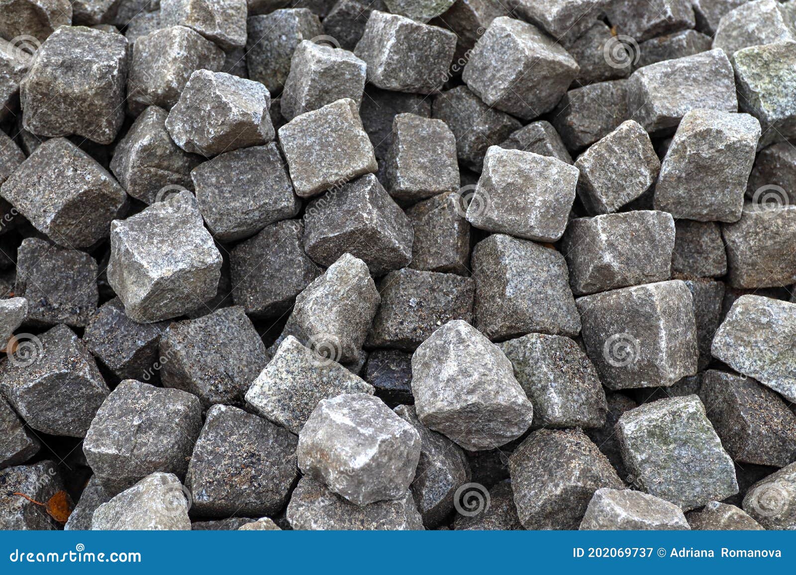 Small square paving stone stock image. Image of nature - 202069737