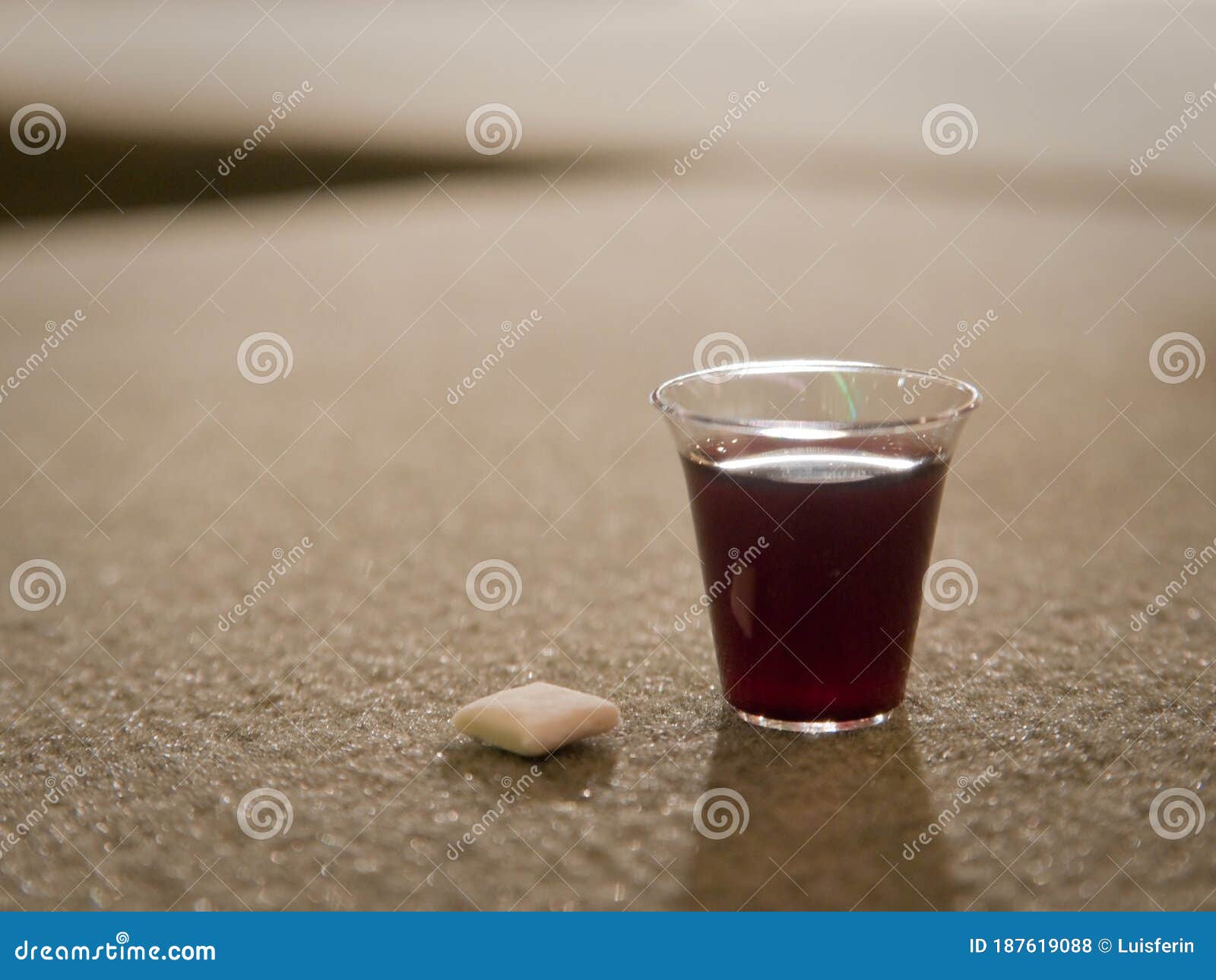 A Pair of the Holy Supper Elements Stock Photo - Image of cocktail ...