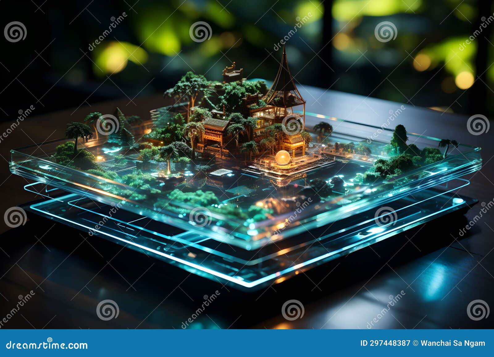 Small Square Plate, Holographic Data Collection, Showing the Structure ...