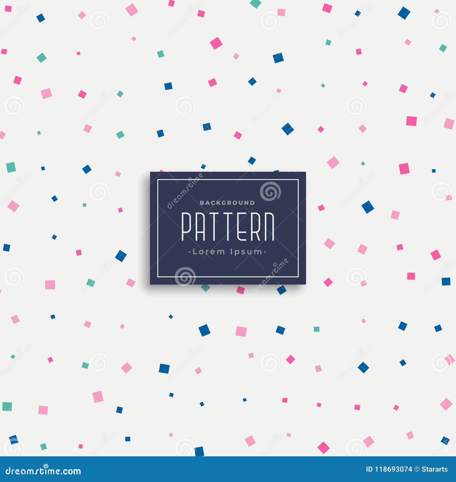 Small Squares Cute Abstract Pattern Stock Vector - Illustration of ...