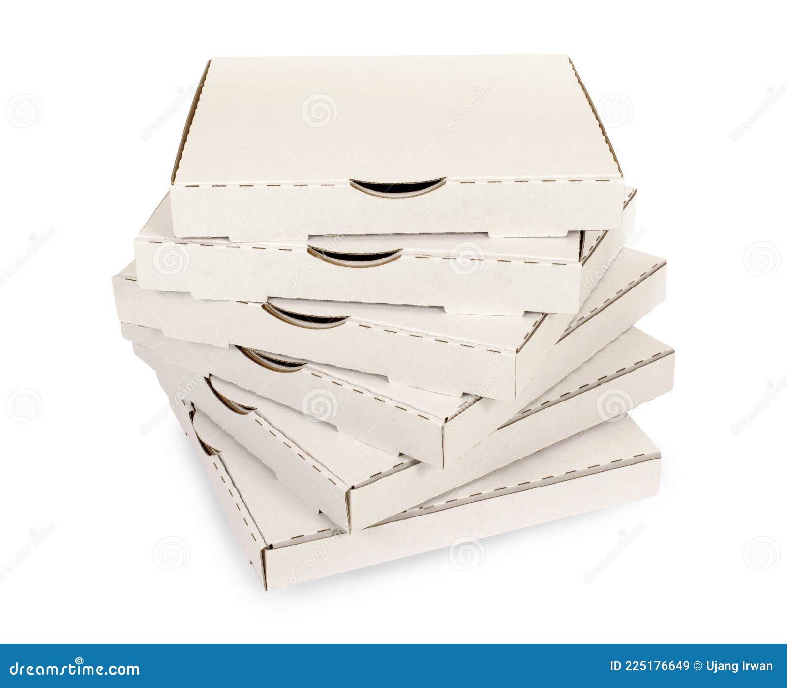 Small Stack of Plain Pizza Boxes Stock Image - Image of accumulation ...