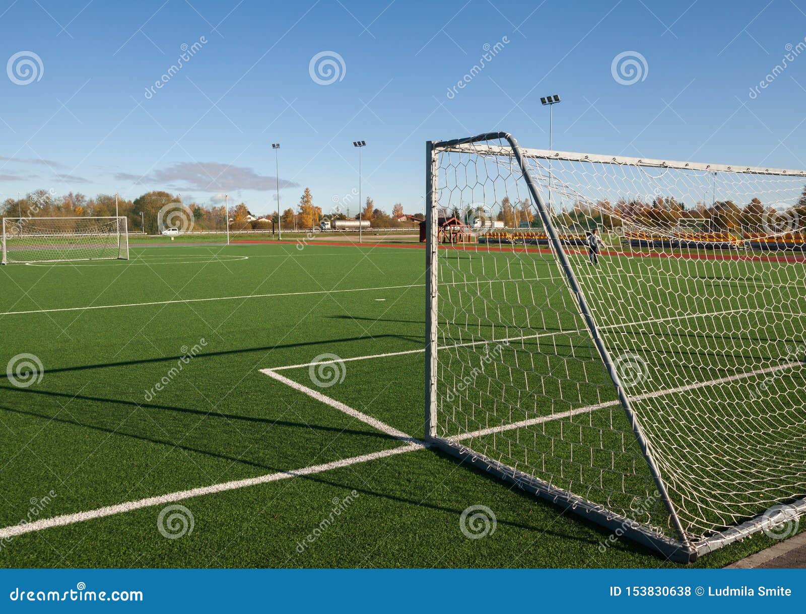 Small stadium outside stock photo. Image of land, green - 153830638