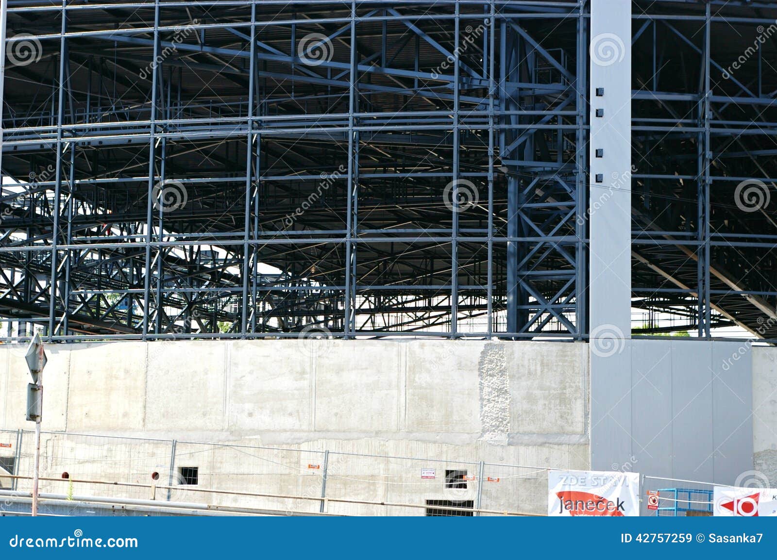 Small Stadium Under Construction Editorial Stock Image - Image of ...